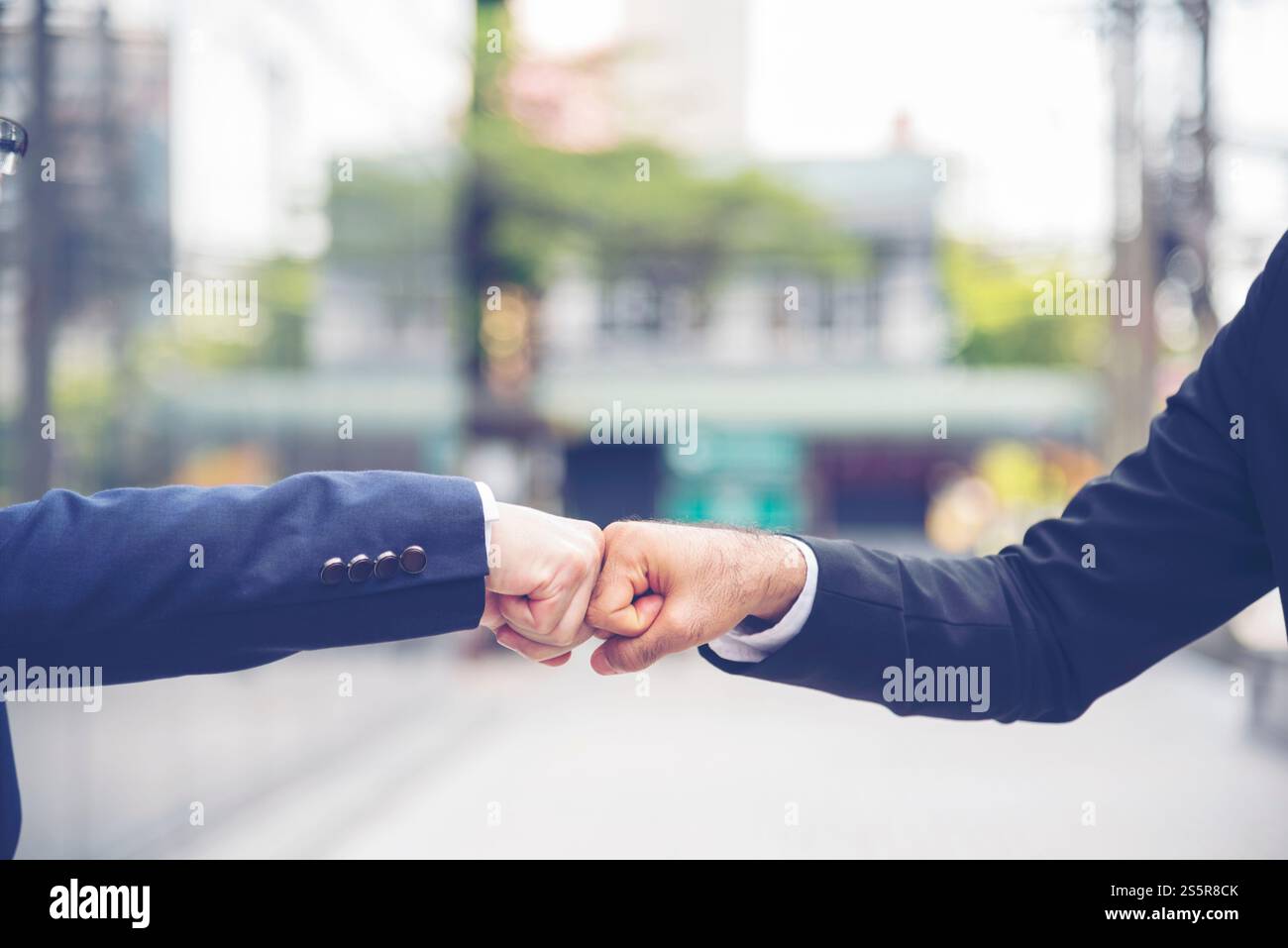 Team Business Partners shaking hands together to Greeting Start up new ...