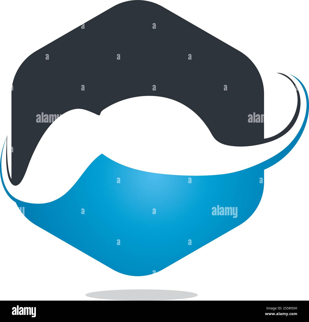 Mustache icon vector design. Movember cancer awareness Vector icon ...