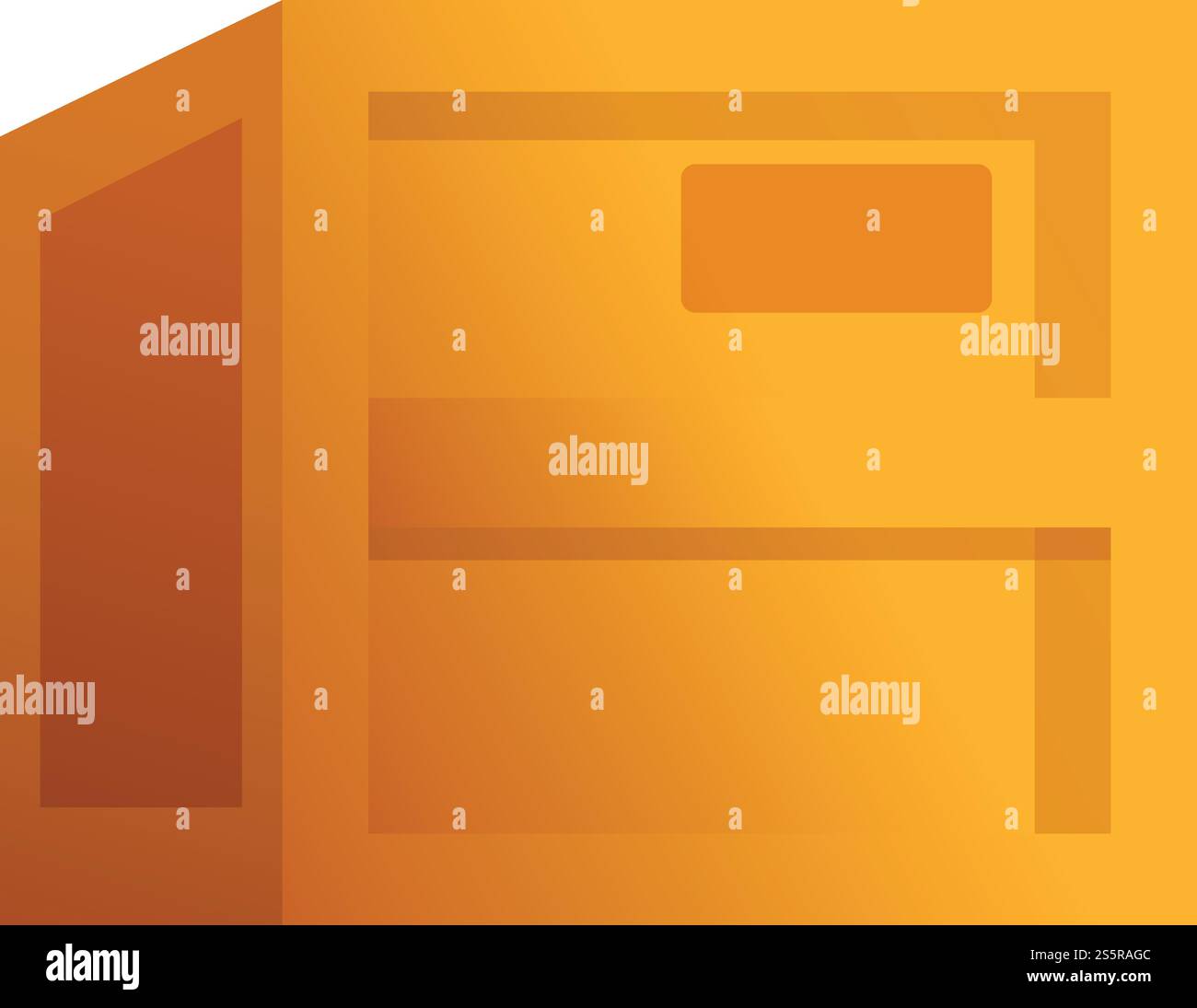 Empty parcel box icon. Cartoon of empty parcel box vector icon for web ...