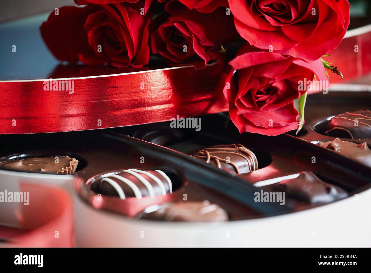 Candy candies box rose red roses hi-res stock photography and images ...
