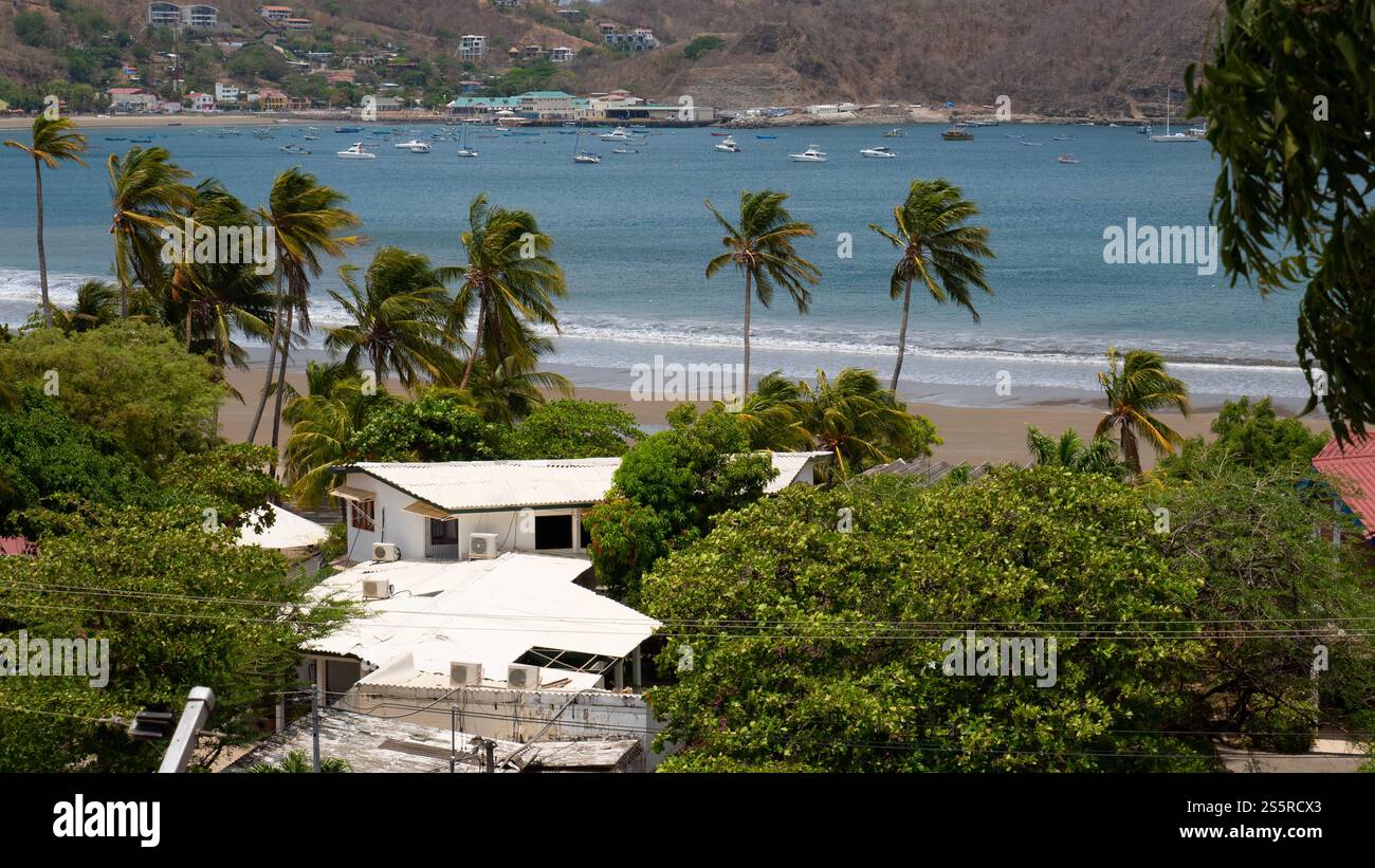 Tropical landscape and exotic nature. Travel on summer. View on bay ...