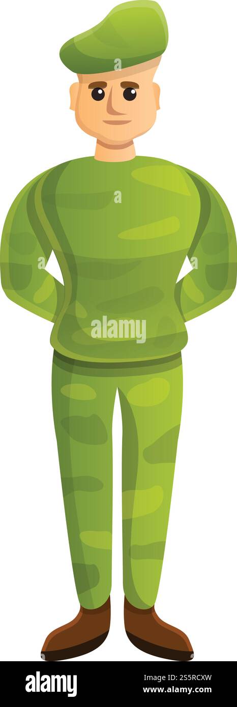 Soldier beret icon. Cartoon of soldier beret vector icon for web design ...