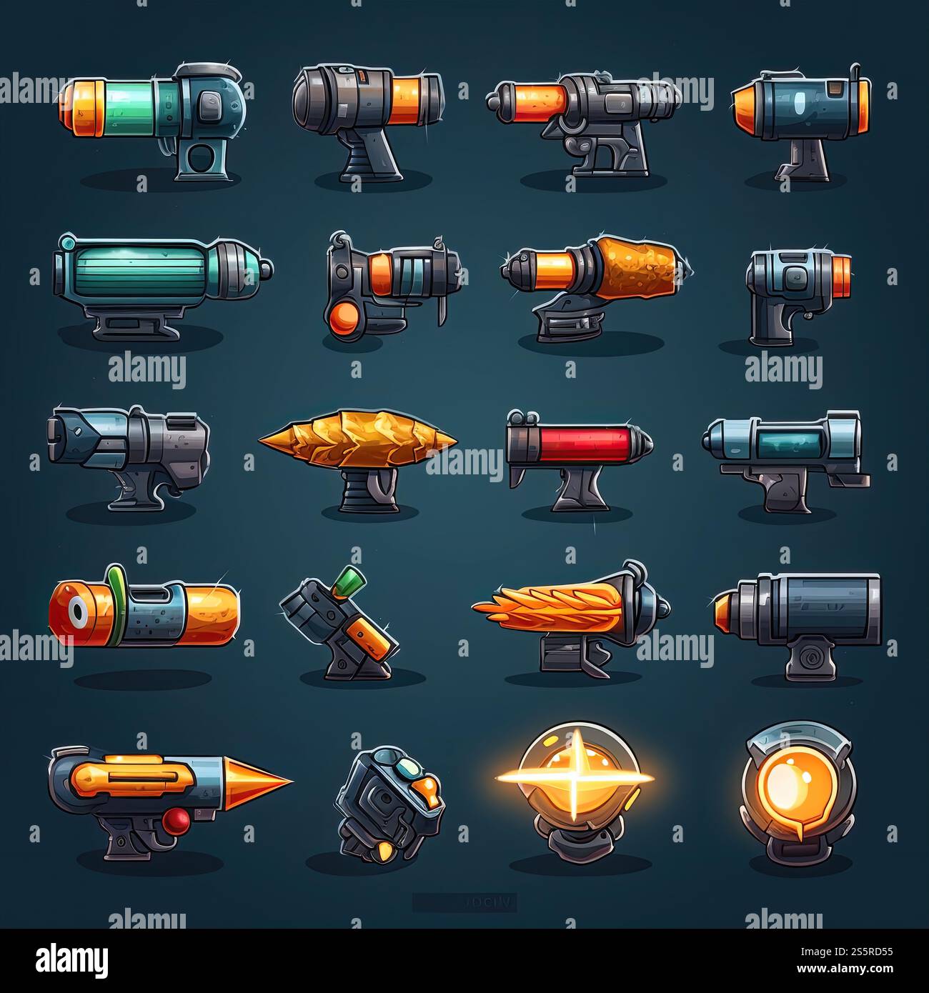 military rocket launcher weapon ai generated. gun war, grenade fire ...