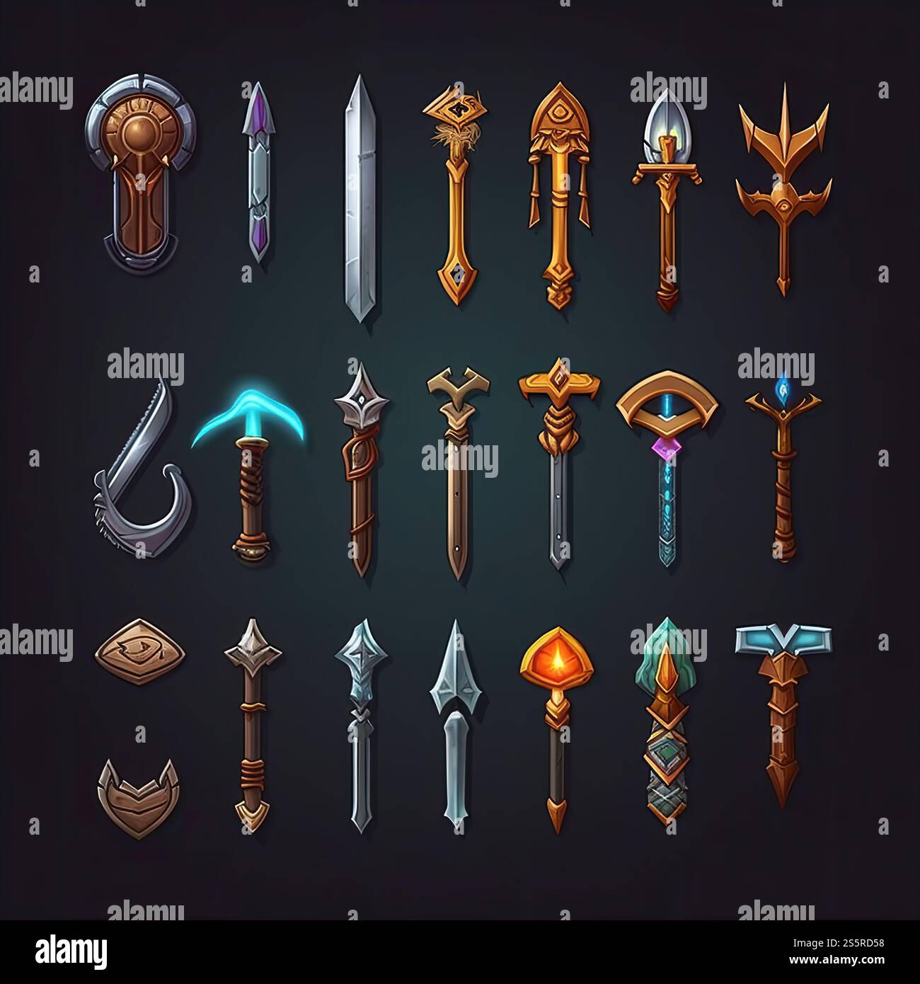 medieval sword weapon game ai generated. blade battle, knight war ...
