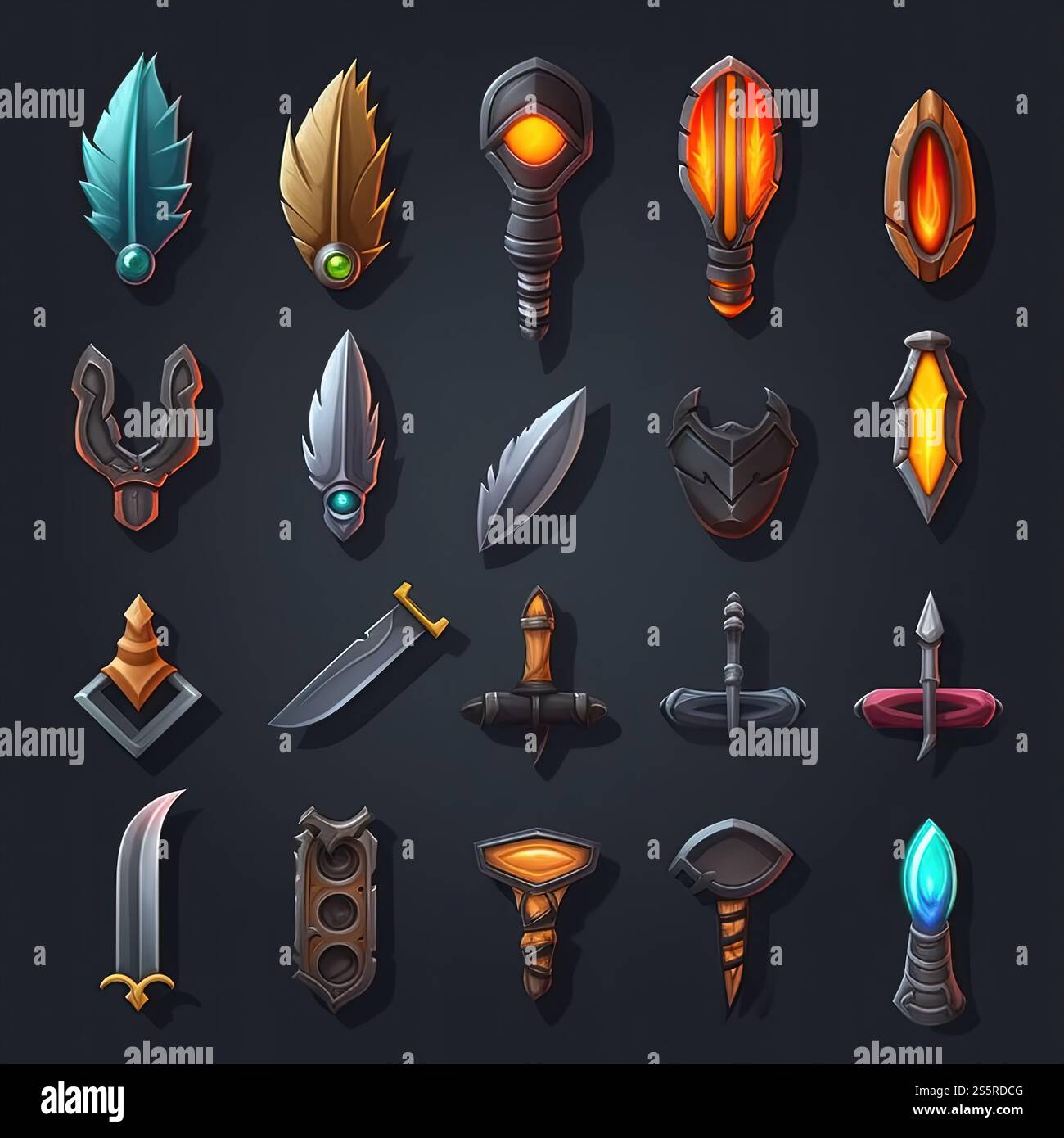 blade knife weapon game ai generated. sharp steel, cut metal, equipment ...