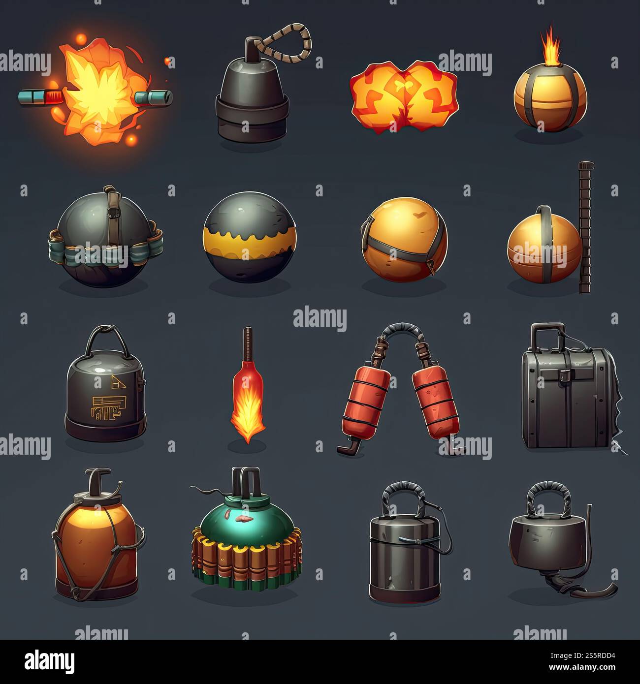 weapon bomb dynamite tnt game ai generated. danger destruction, explode ...