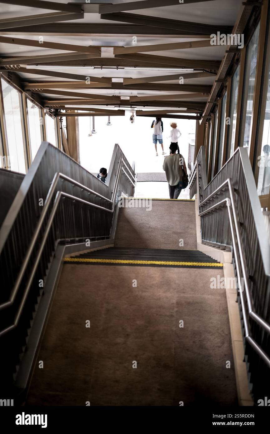 Steep stairs public transport hi-res stock photography and images - Alamy