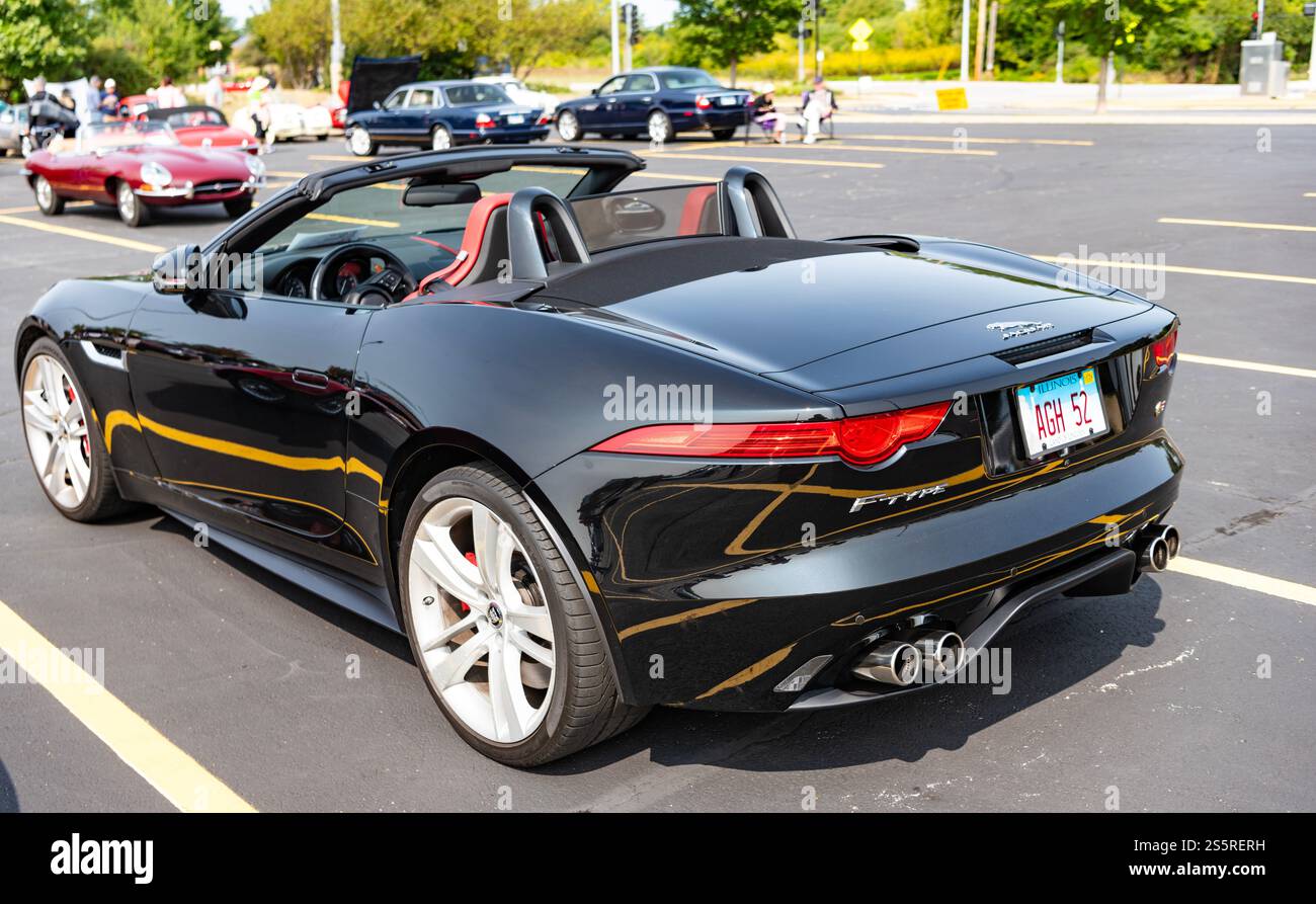 Chicago, Illinois, USA - September 08, 2024: Jaguar F-TYPE S v8 AWD ...