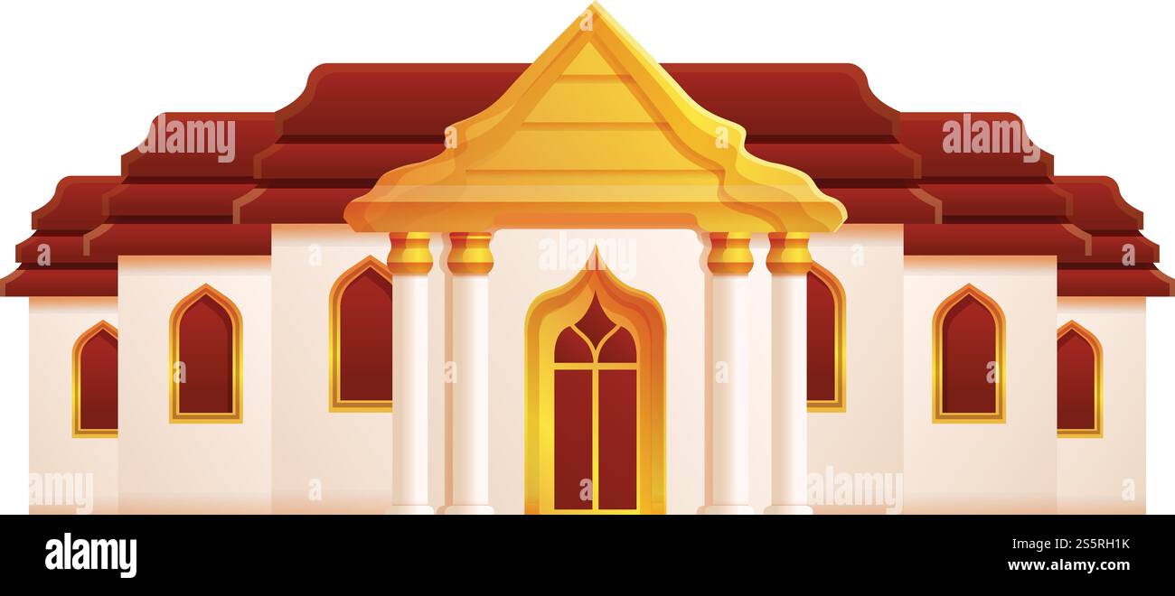Thailand Grand palace icon. Cartoon of Thailand Grand palace vector ...