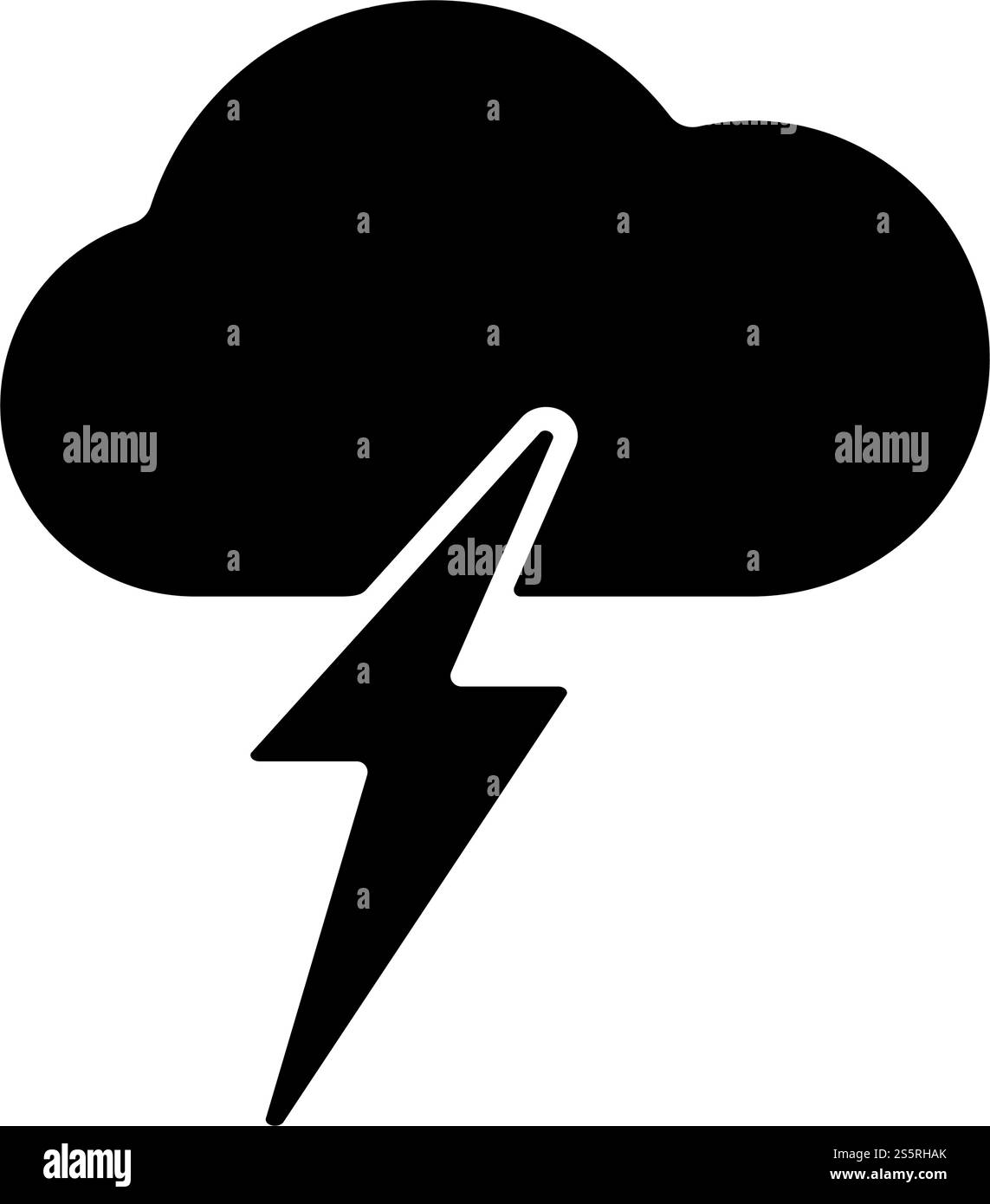 Cloud and Thunderstorm icon symbol vector illustration Stock Vector ...