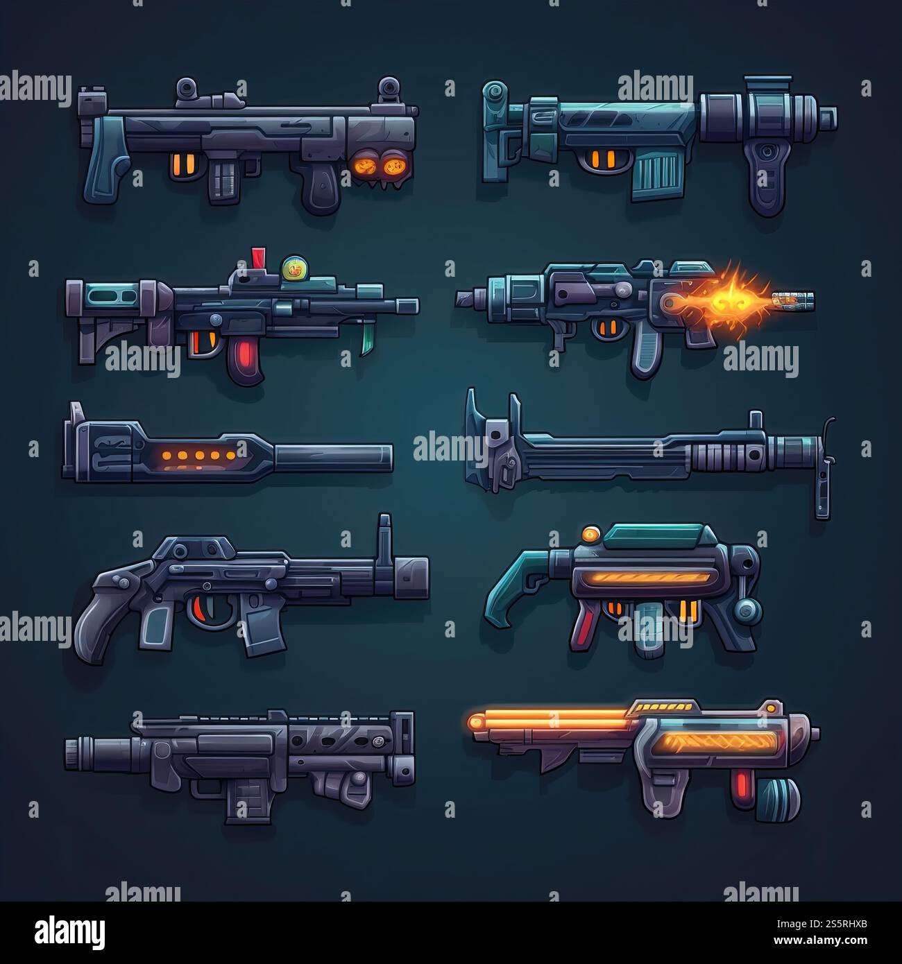 crime rifle weapon game ai generated. ammunition carbine, shotgun ...