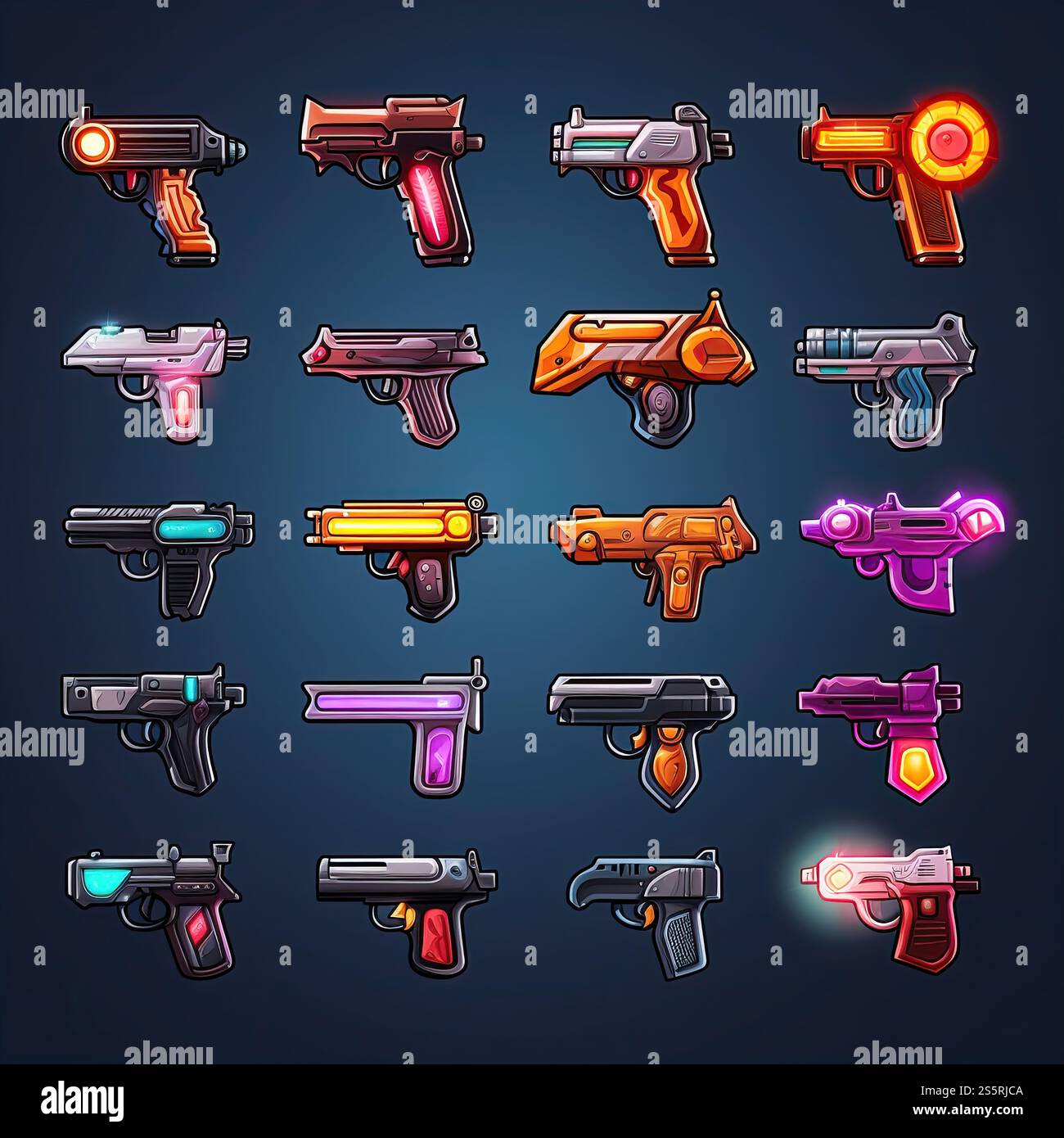 trigger pistol weapon game ai generated. fire security, gun, handgun ...