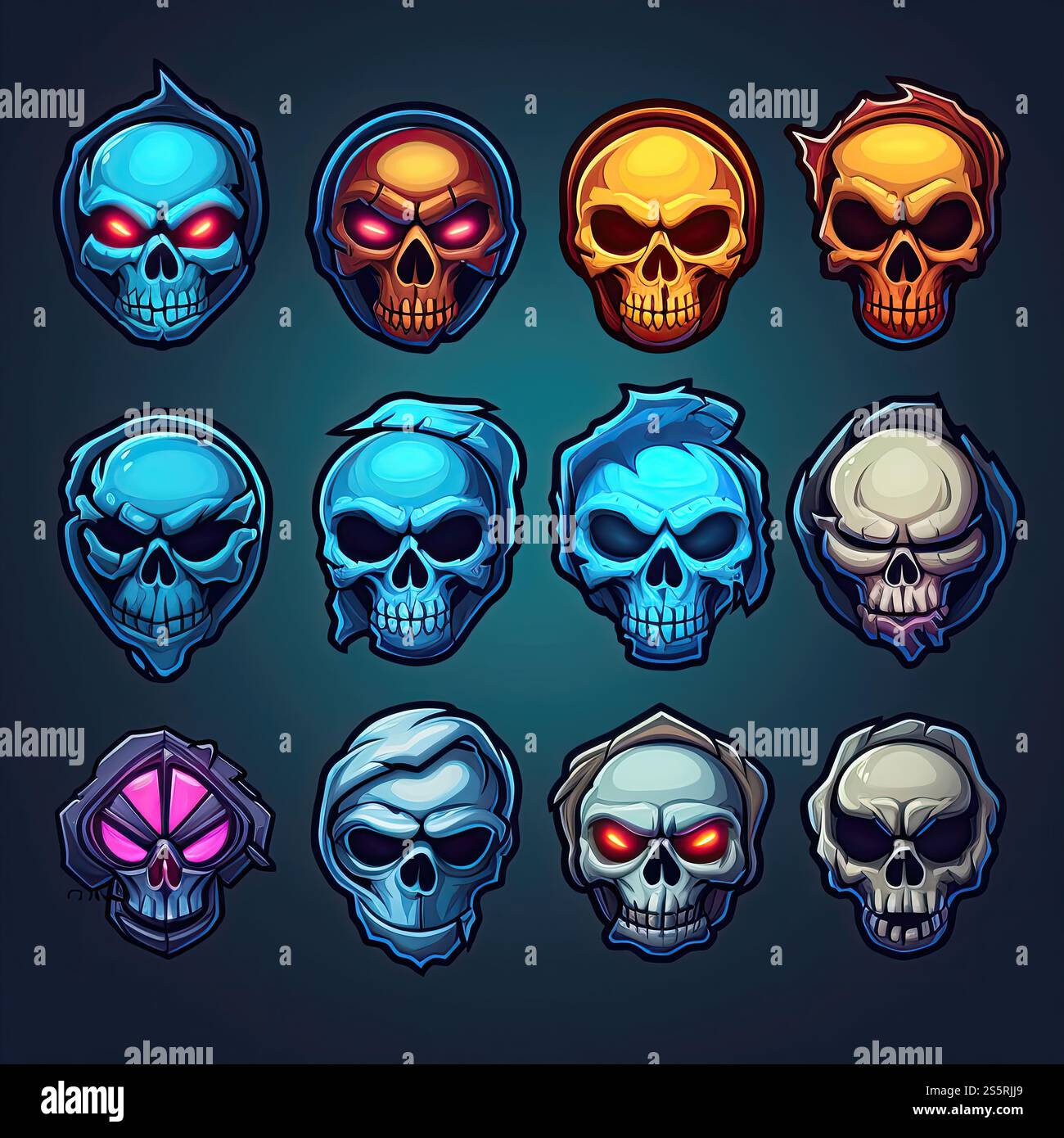anatomy skull death game ai generated. scary background, pirate danger ...