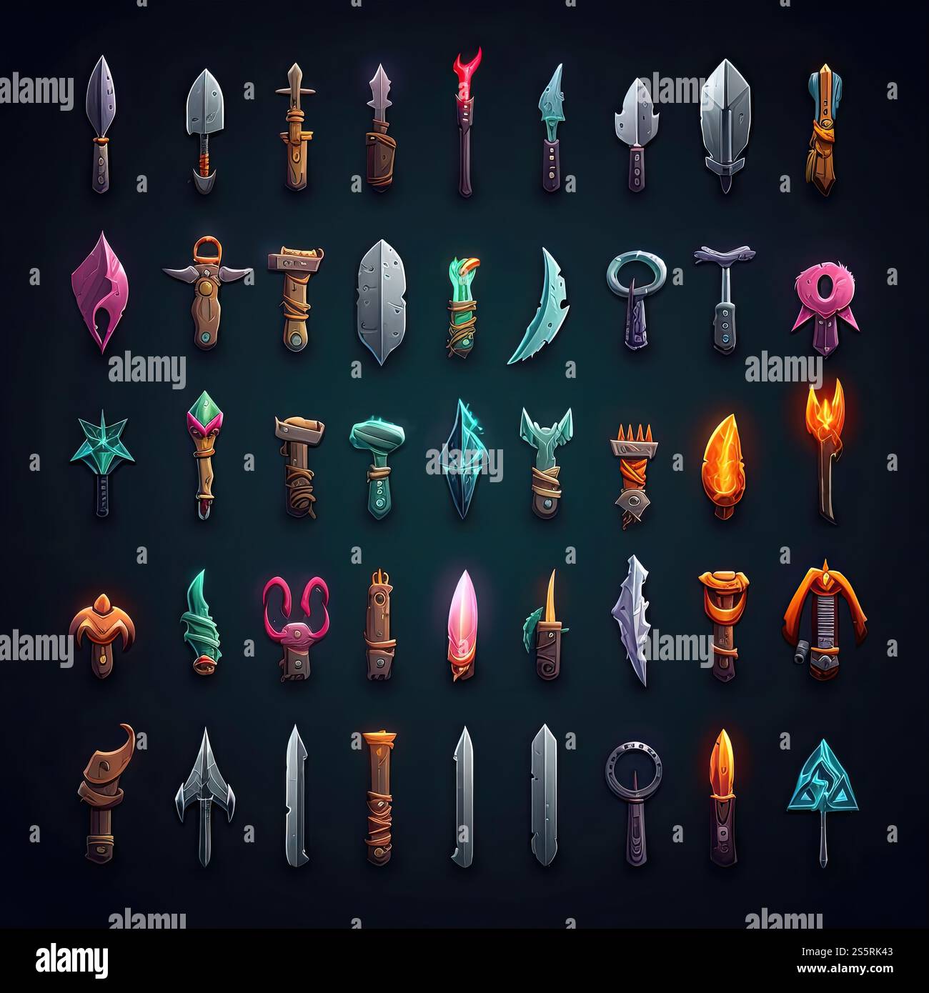 stainless knife weapon game ai generated. blade, sharp steel, cut metal ...