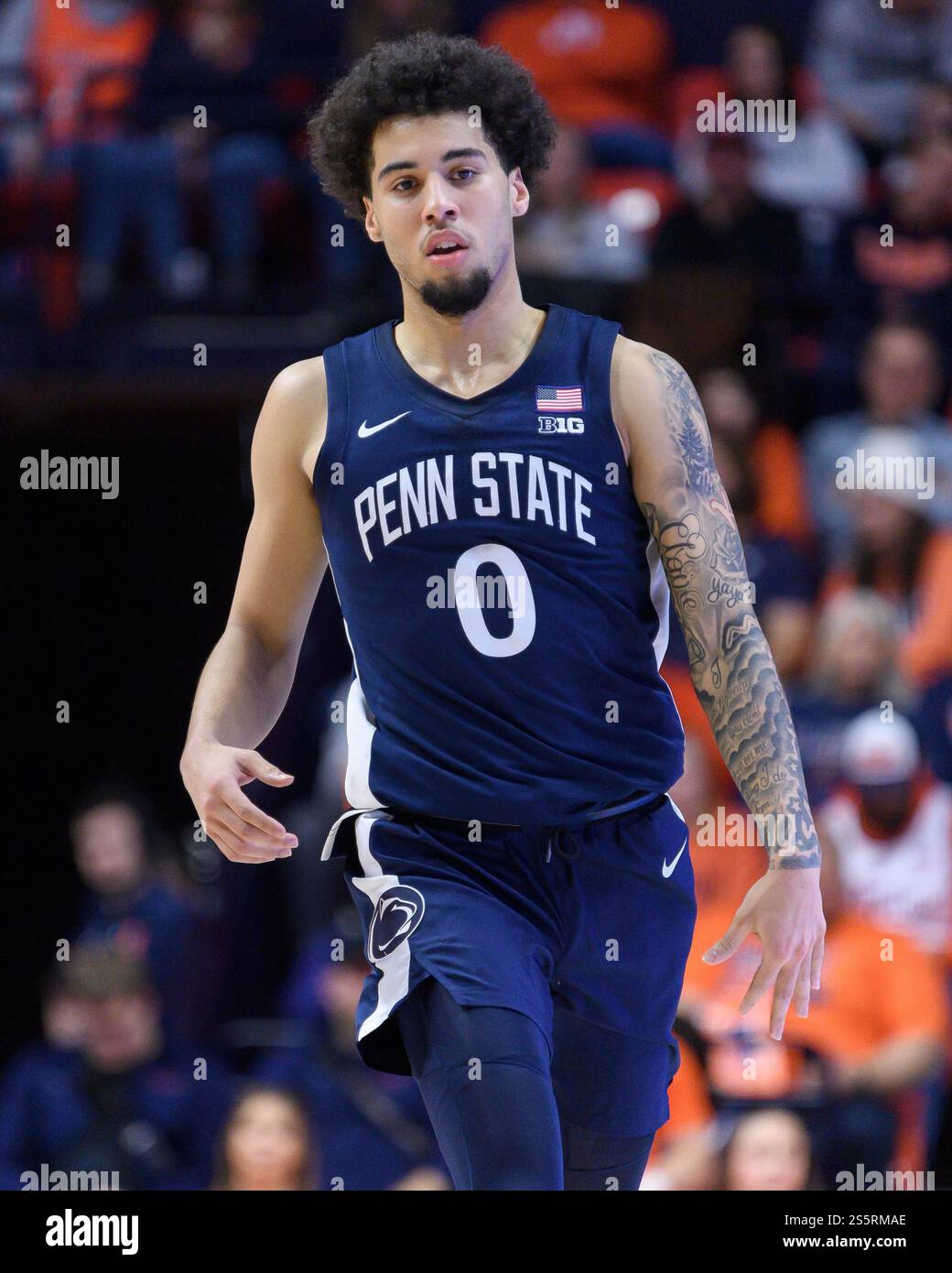 Penn State's Jahvin Carter looks over the court during an NCAA college ...