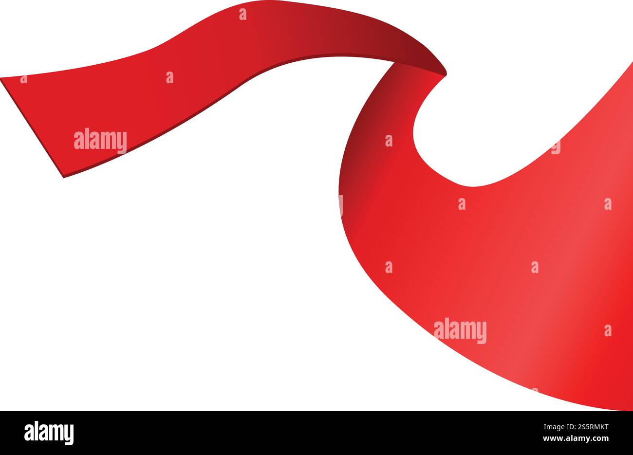 Red ribbon icon. Cartoon of red ribbon vector icon for web design ...