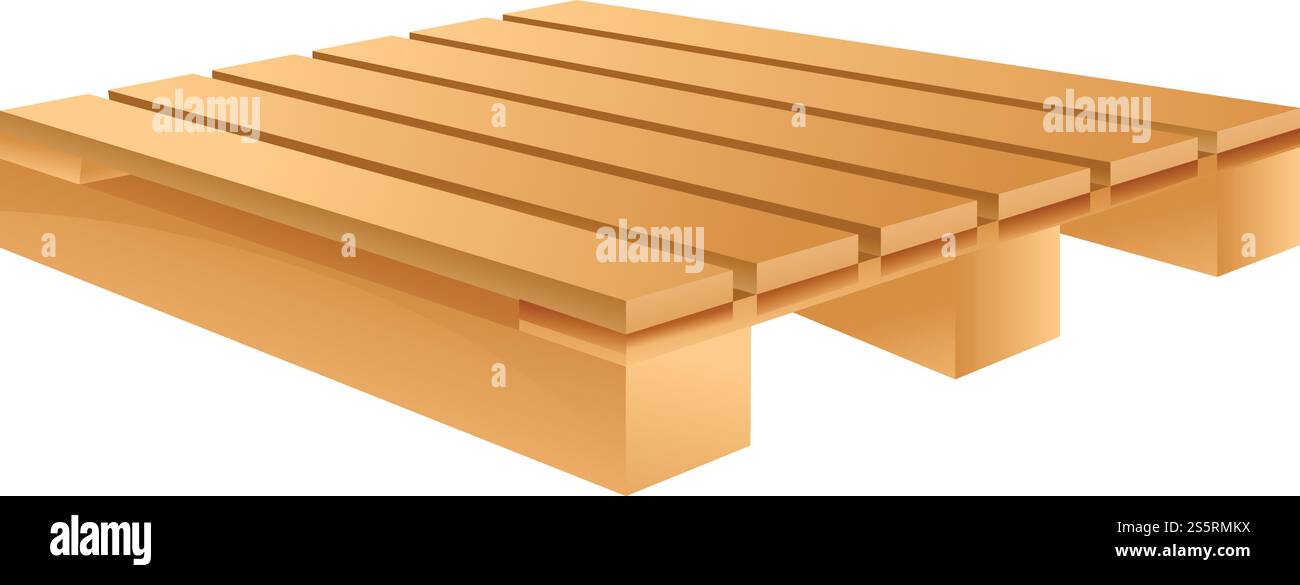 Logistic pallet icon. Cartoon of logistic pallet vector icon for web ...