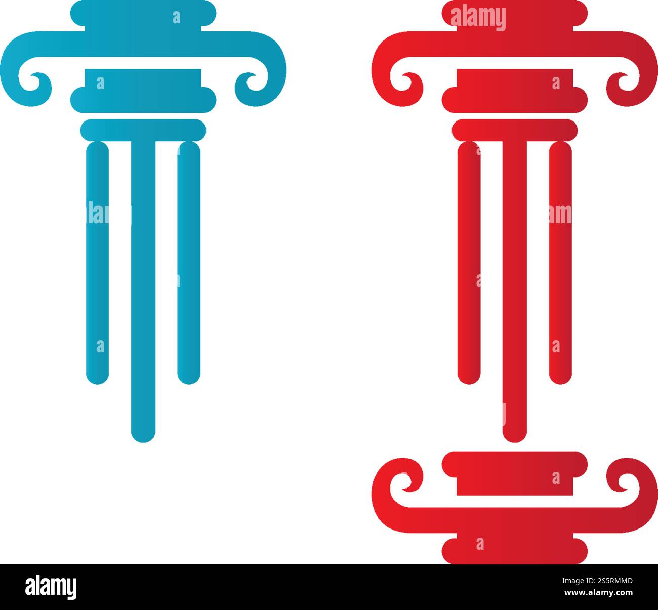 column Logo Template Stock Vector Image & Art - Alamy