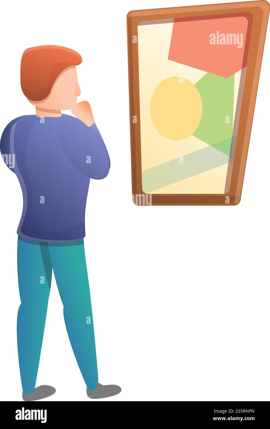 Woman painting room wall Stock Vector Images - Alamy