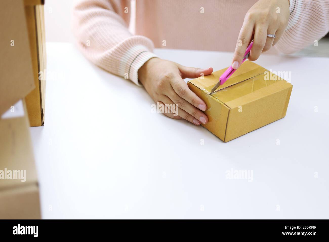 Shopping ordering delivery online hi-res stock photography and images ...