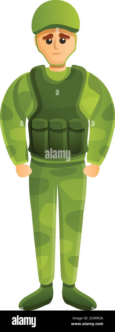 American soldier icon. Cartoon of american soldier vector icon for web ... American soldier icon. Cartoon of american soldier vector icon for web ...