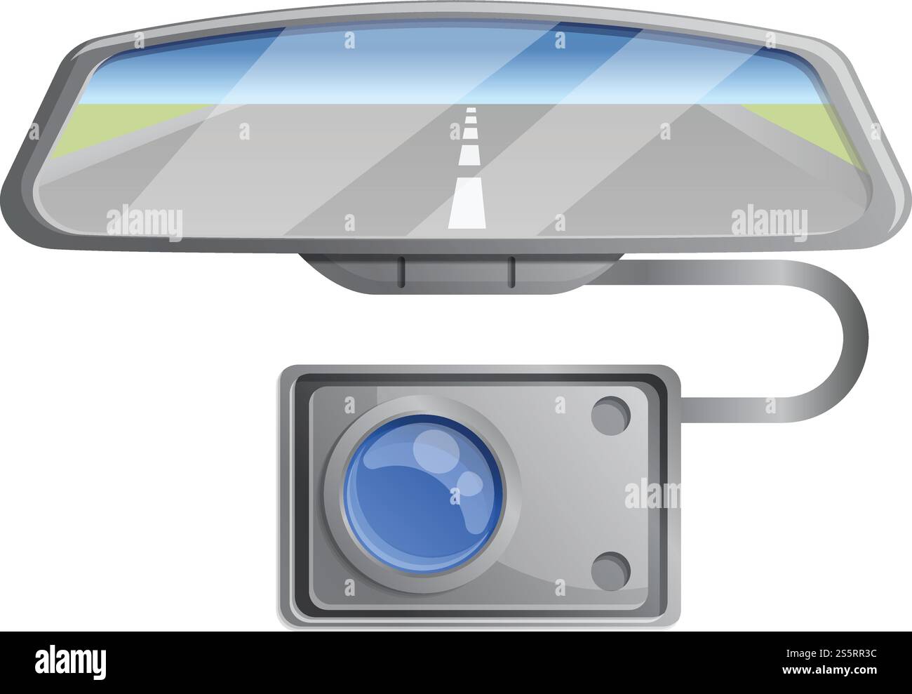 Car mirror dvr camera icon. Cartoon of car mirror dvr camera vector ...