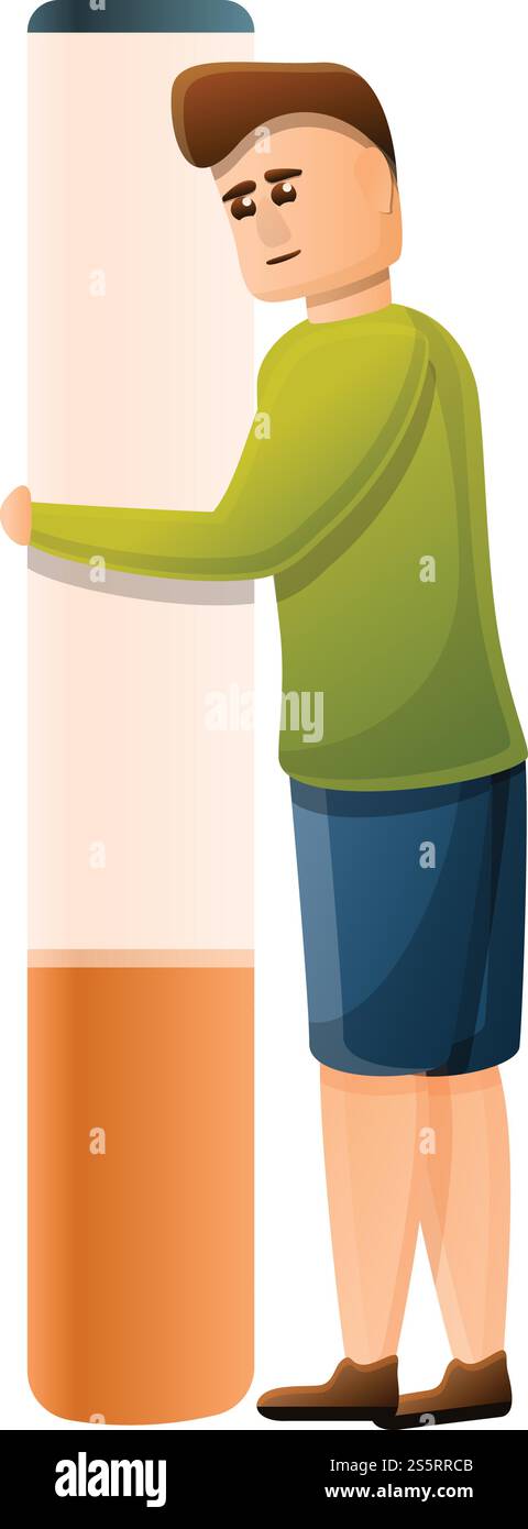 Smoking addiction icon. Cartoon of smoking addiction vector icon for ...