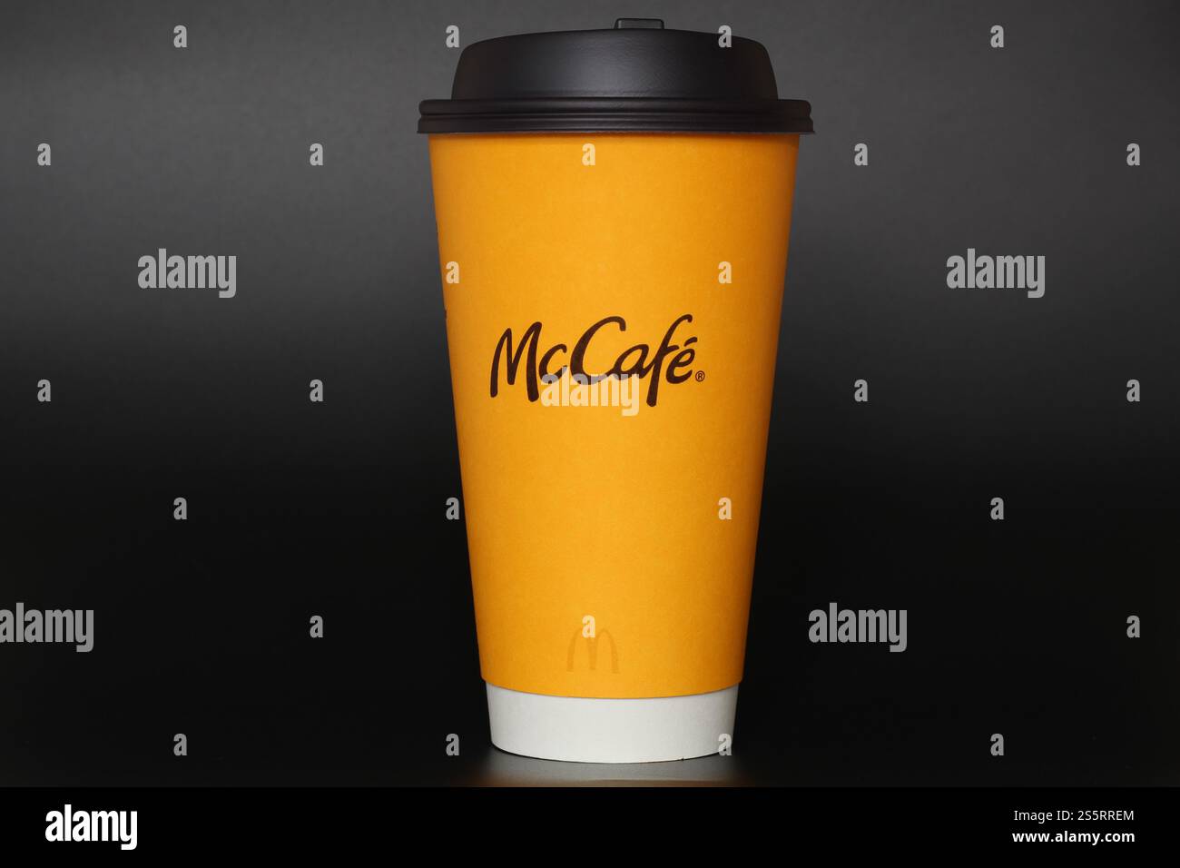 Houston, Texas, USA - January 14 2025: Large McDonald's McCafe coffee ...