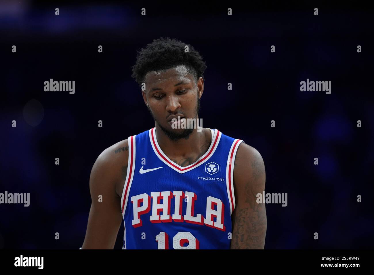 Philadelphia 76ers' Justin Edwards plays during an NBA basketball game ...