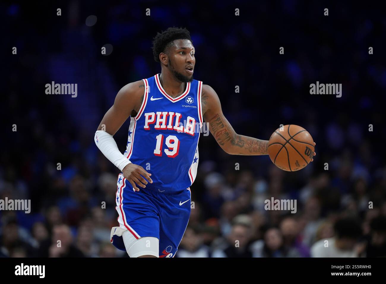 Philadelphia 76ers' Justin Edwards plays during an NBA basketball game ...
