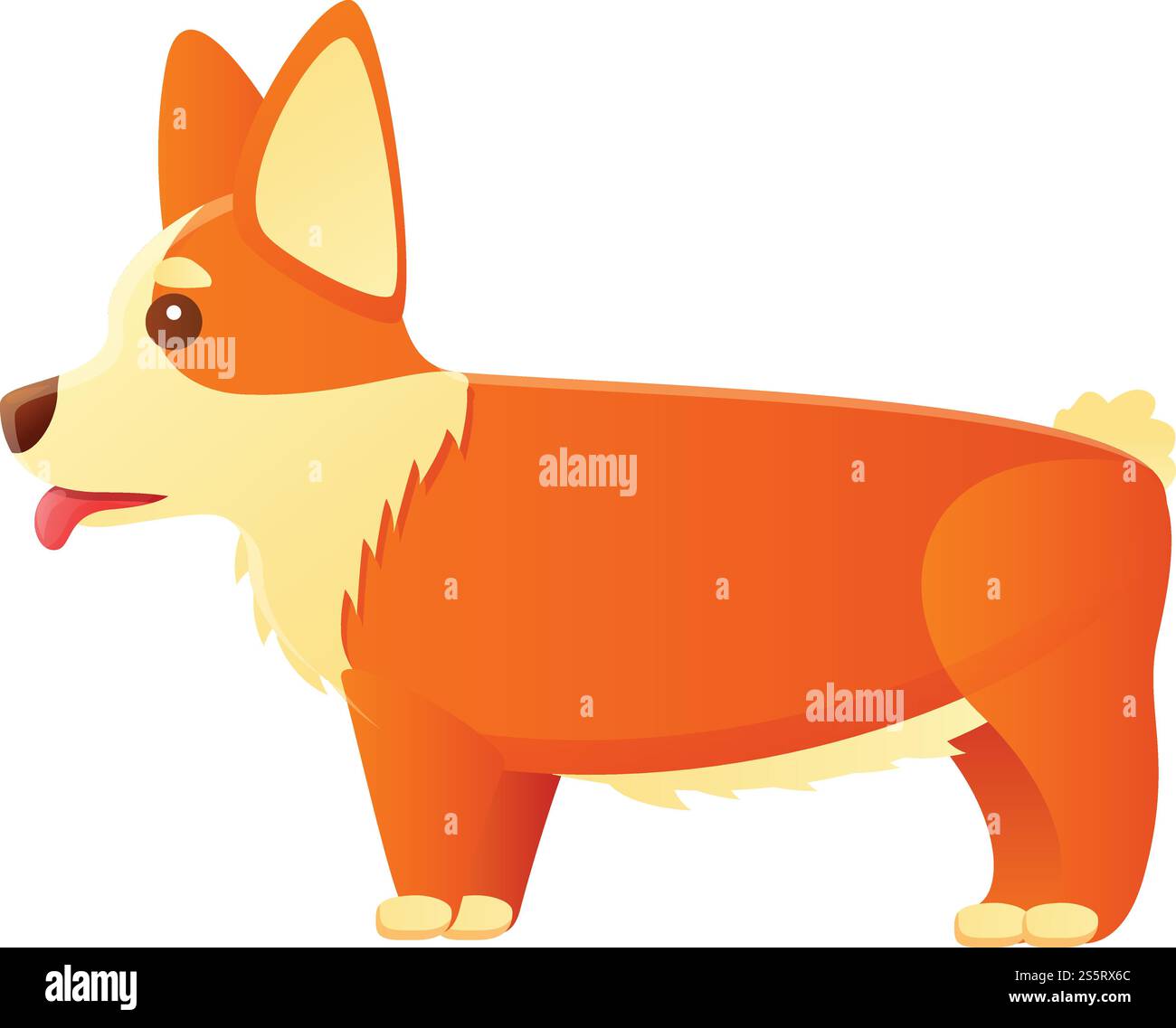Sad corgi dog icon. Cartoon of sad corgi dog vector icon for web design ...