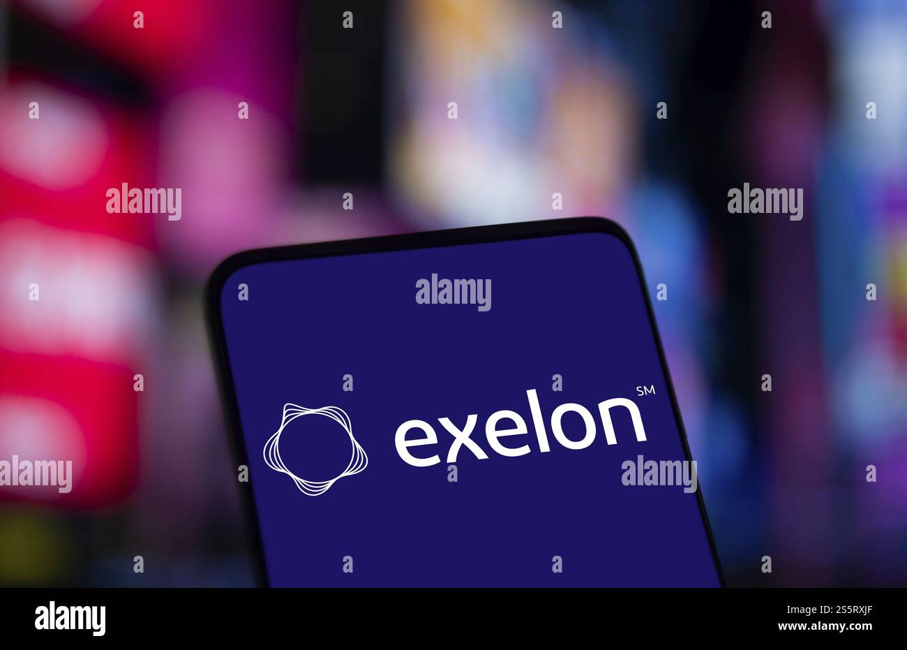 exelon logo is displayed on smartphone.Exelon Corporation is a public utility company Stock ...