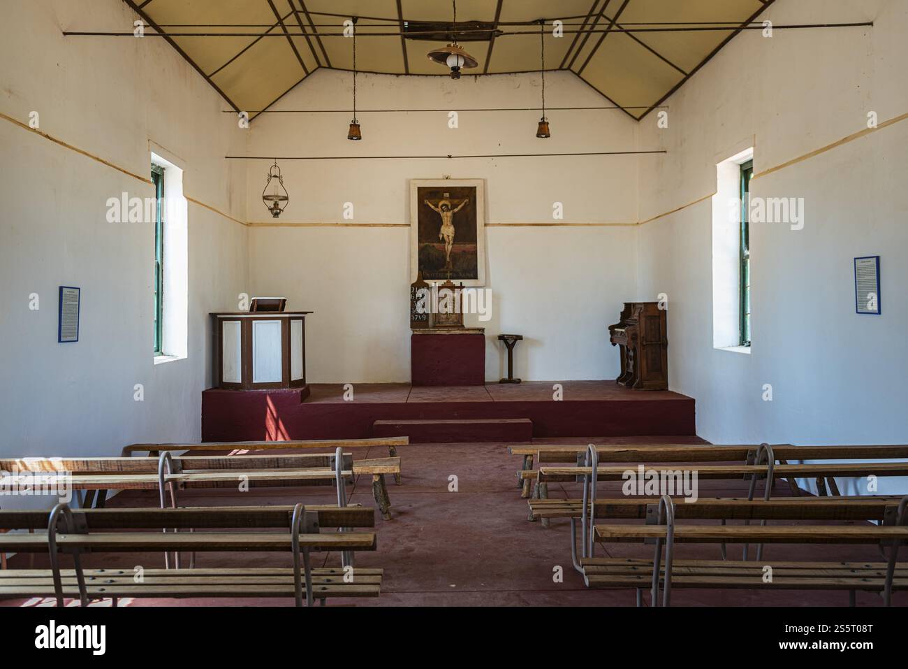 Former church in the museum village of Herrmannsburg, also known as ...