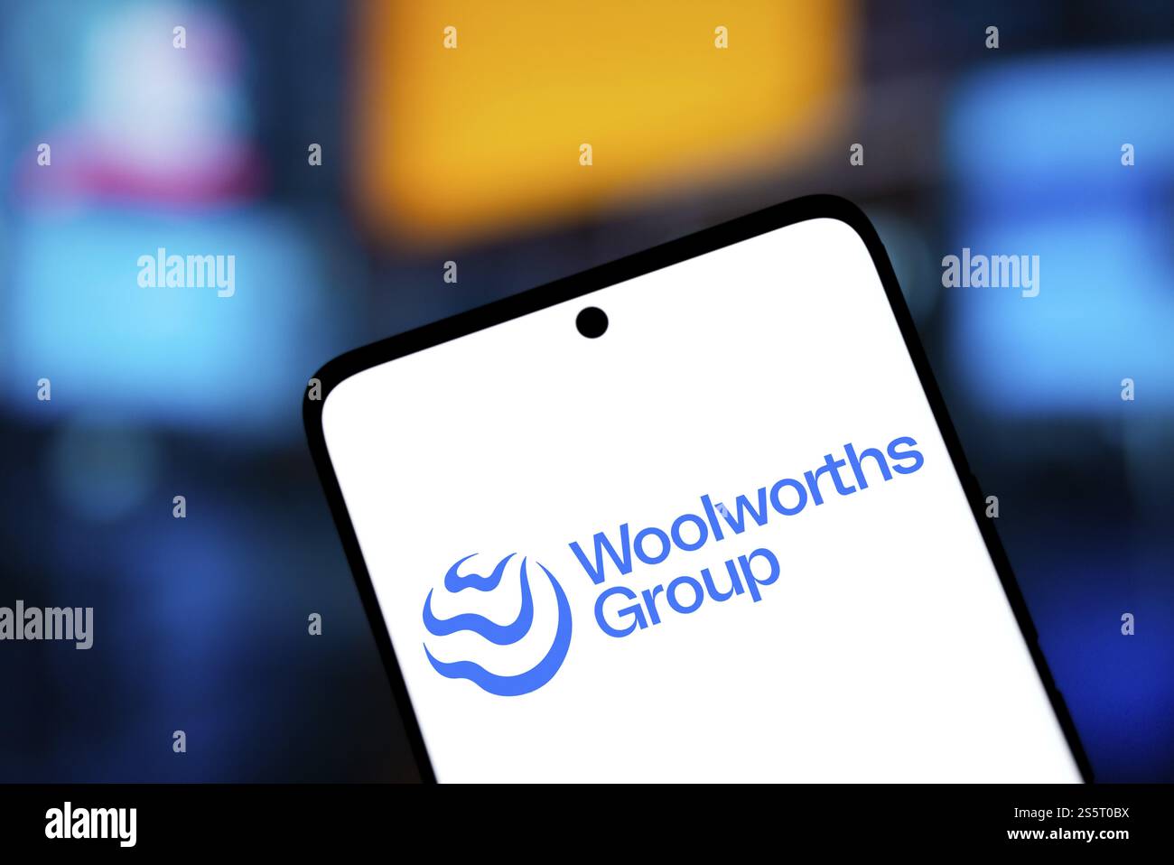 Woolworths group logo is displayed on smartphone. Woolworths Group ...
