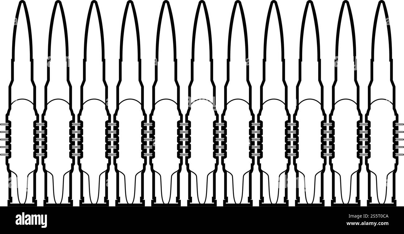 Bullets belt Black and White Stock Photos & Images - Alamy