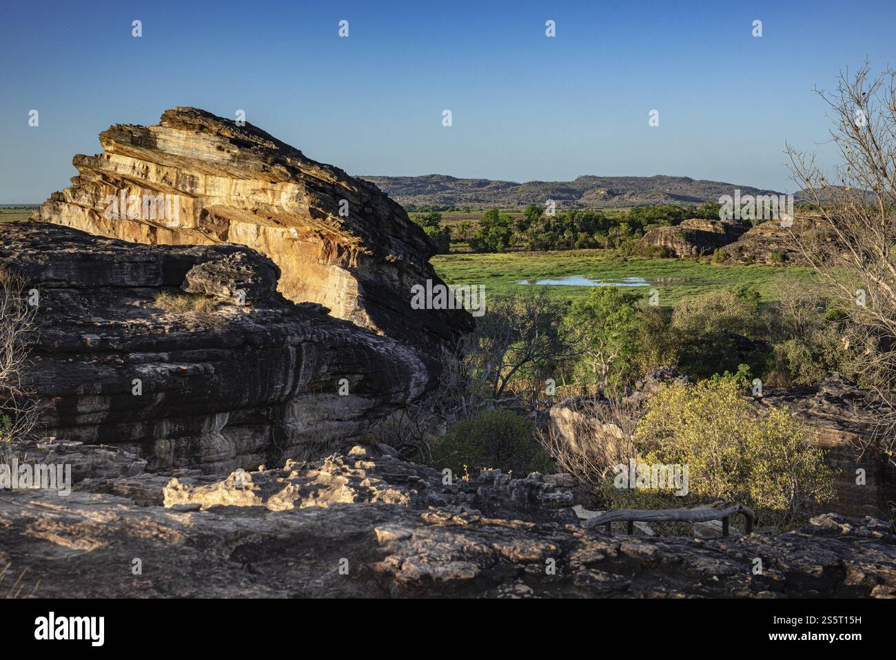 View of the Nadab Floodplains from Nadab Lookout, Ubirr, Kakadu National Park, East Alligator ...