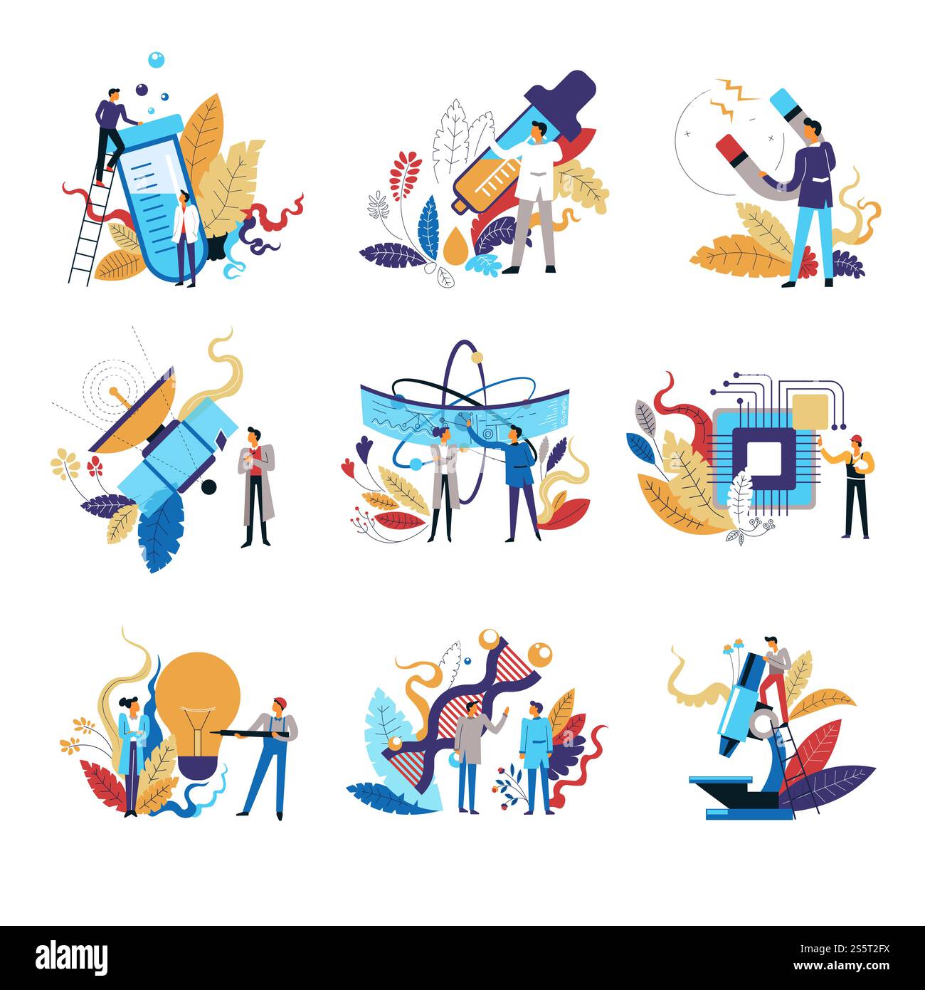 Science researches and development of medicine, experiments of ...