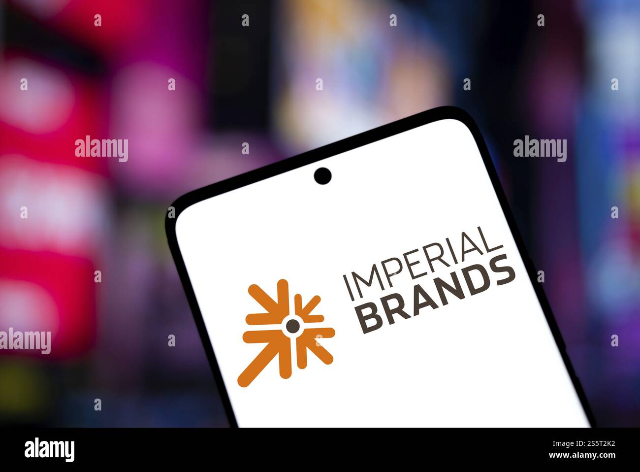 imperial brands logo is displayed on smartphone. Imperial Brands plc is ...