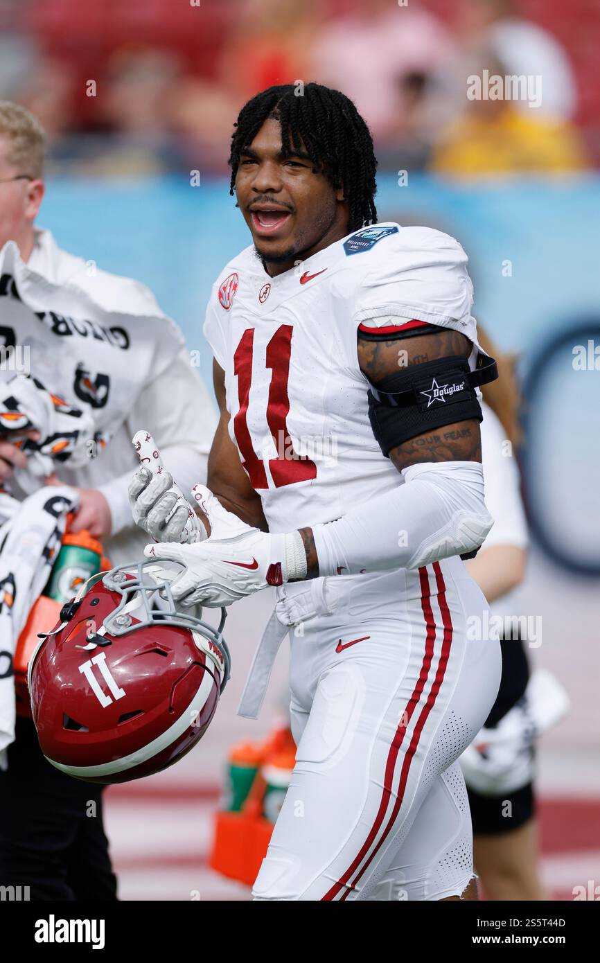 TAMPA, FL - DECEMBER 31: Alabama Crimson Tide linebacker Jihaad ...