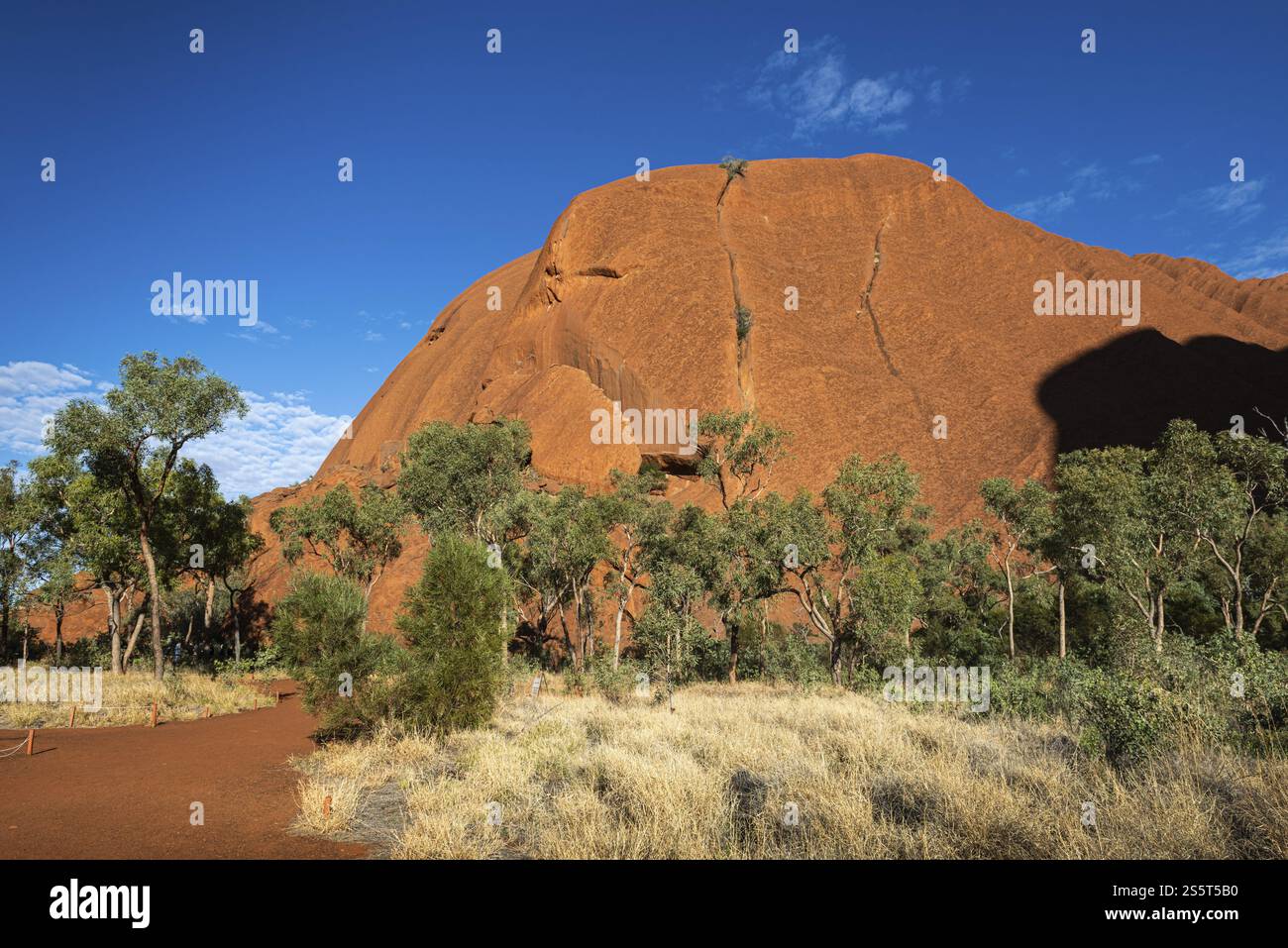 Uluru, formerly Ayers Rock, partial view, Pulari Region, Uluru-Kata ...