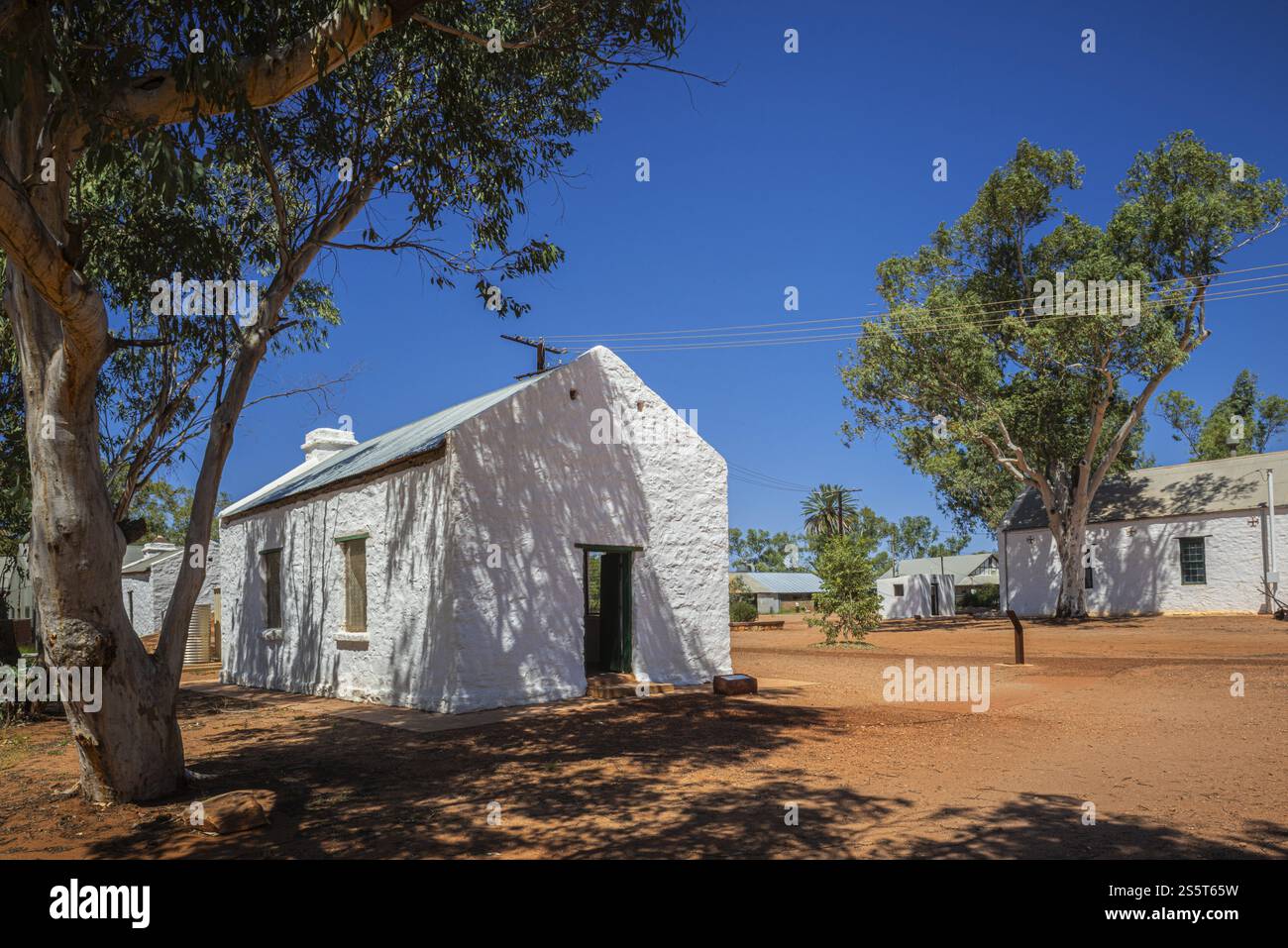 Former schoolhouse in the museum village of Herrmannsburg, also known ...