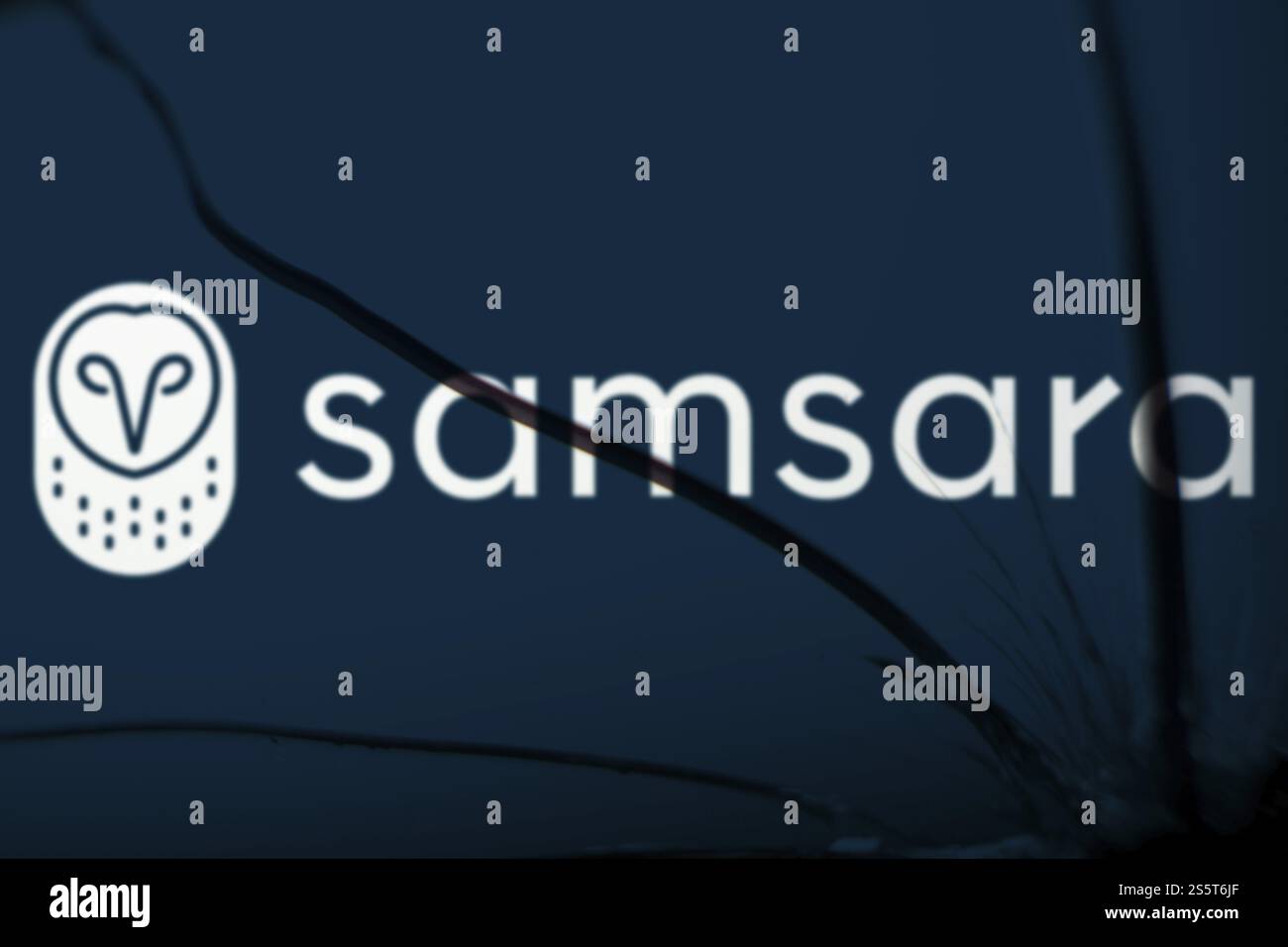 samsara logo is visible on the broken glass. Samsara Inc is an American ...