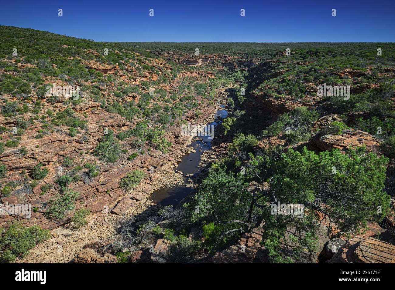 Murchison River, Z-Bend Gorge, Kalbarri National Park, Western ...
