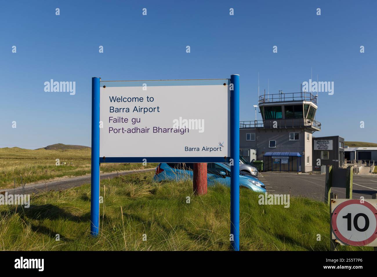 September 20, 2024. Scotland, Hebrides. Isle of Barra. Barra Airport ...