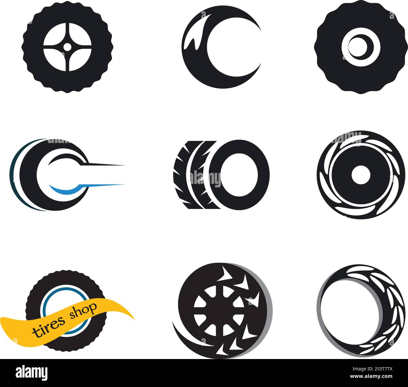 tire logo vector template illustration Stock Vector Image & Art - Alamy