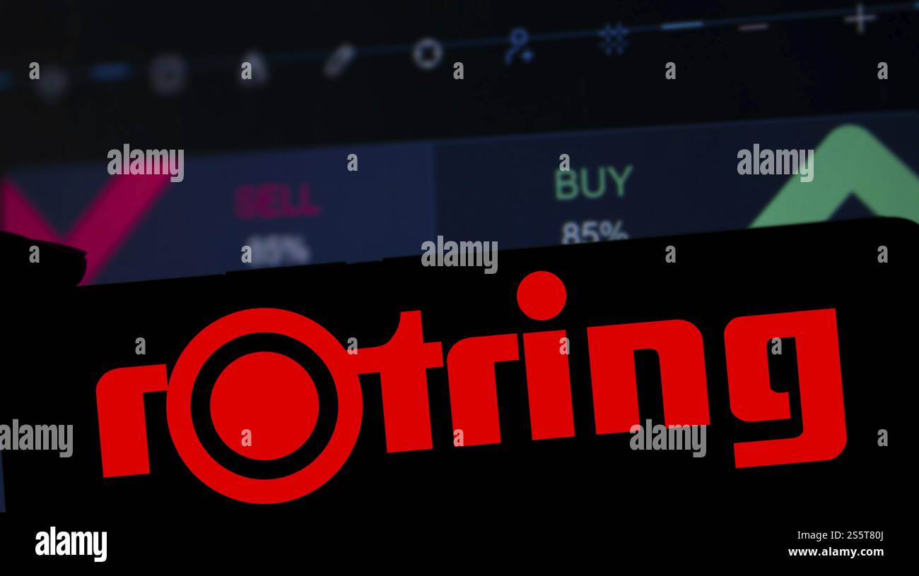 rotring logo is displayed on s, artphone.Rotring is a manufacturer of ...