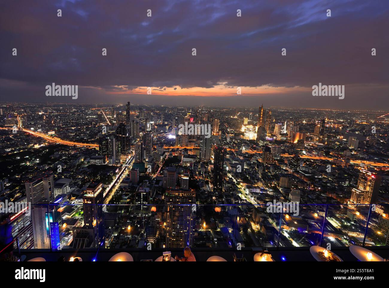 King power Mahanakhon Thailand’s highest observation deck. Aerial view ...