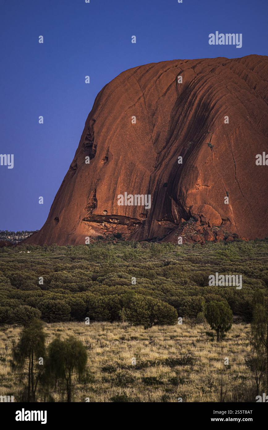 Uluru, formerly Ayers Rock, partial view, Uluru-Kata Tjuta National ...