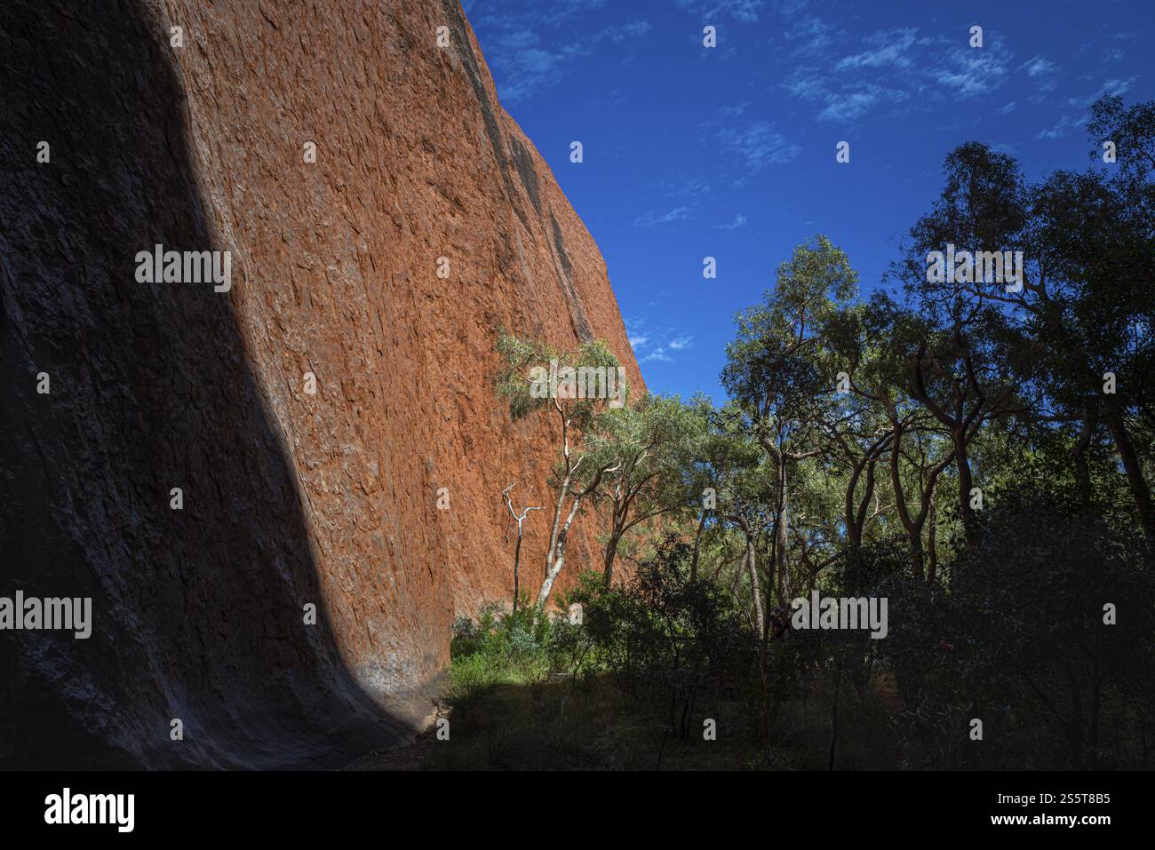 Uluru, formerly Ayers Rock, partial view, Uluru-Kata Tjuta National ...