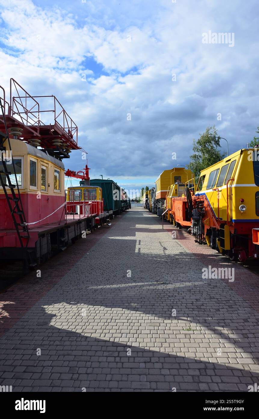 Cabs of modern Russian technical support electric trains and railway ...